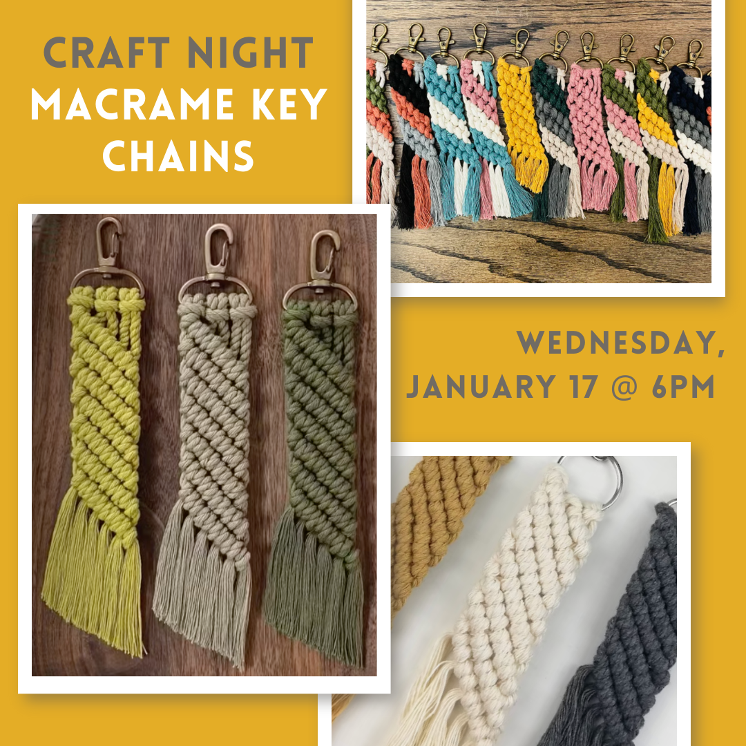 Macrame Key Chain Craft Night | Wiley Roots